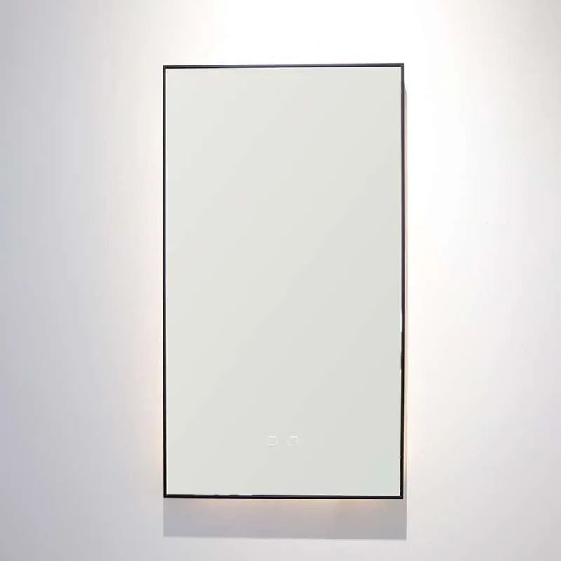 -Ogledalo LED Black Frame 50x90 cm