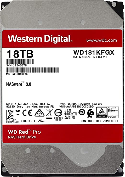 WD Red Pro 18TB/WD181KFGX