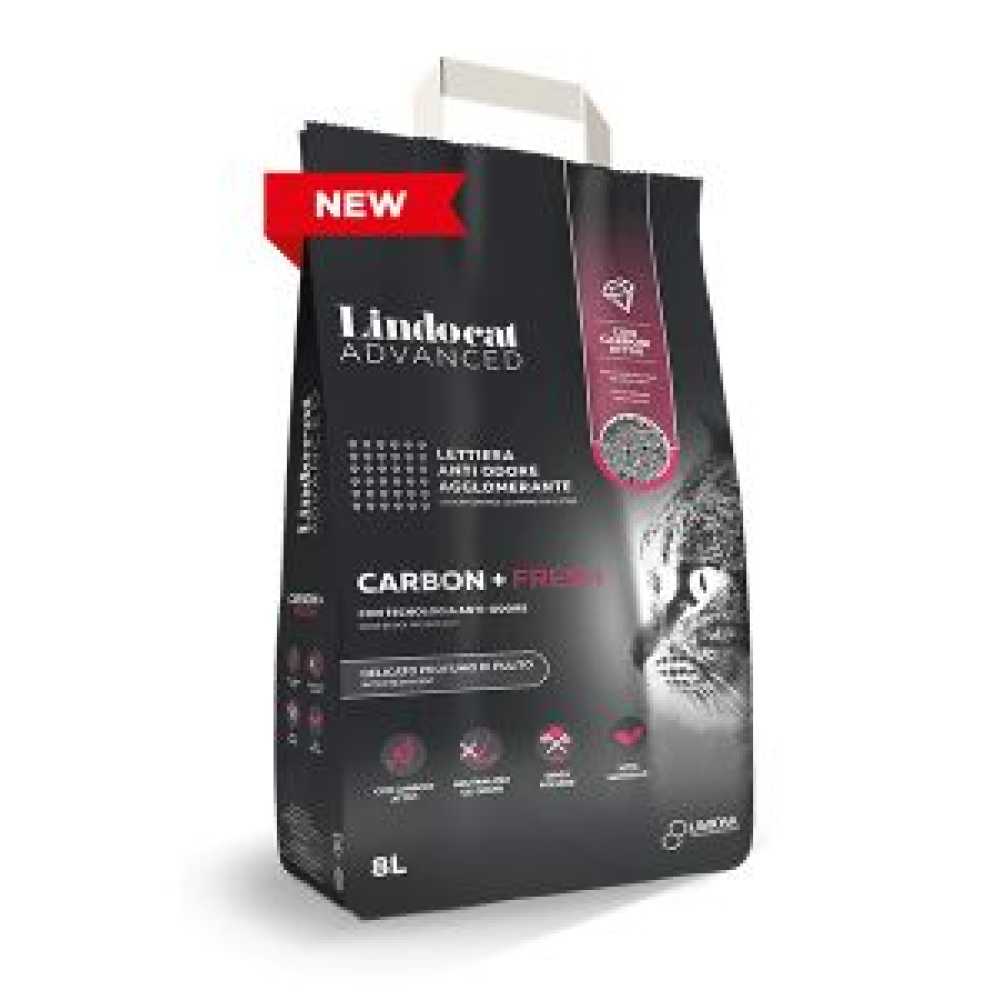 Lindocat posip za mačke - Advanced Carbon + Fresh 8l