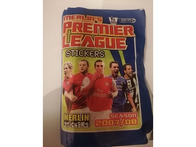 108 kom. Stickers Premier league 2007/08