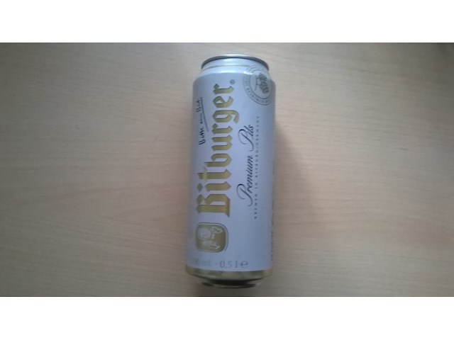 Prazna limenka BITBURGER premium pils 500ml