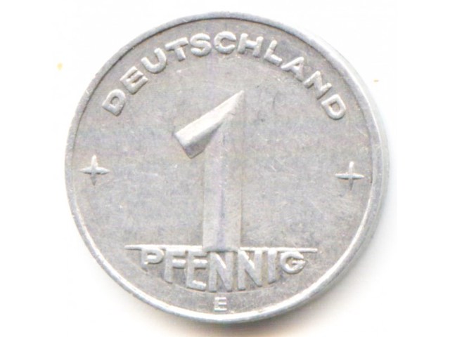 Nemacka DDR 1 pfennig 1952 E