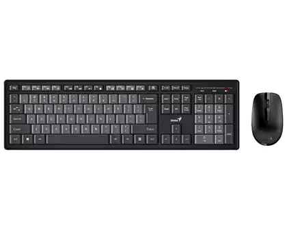 GENIUS Smart KM-8200 Wireless USB US crna tastatura + miš