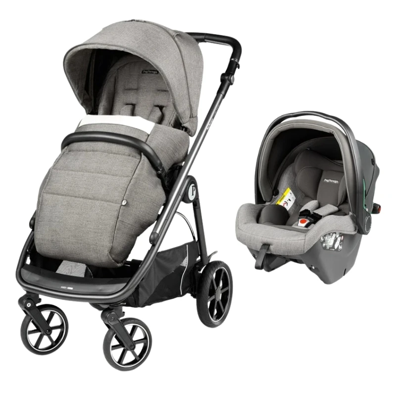 Peg Perego Grande Veloce kolica za bebe 2u1 sa sedištem City Grey, 0m+