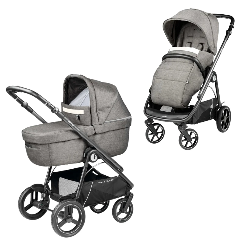 Peg Perego Grande Veloce kolica za bebe 2u1 City Grey, 0m+