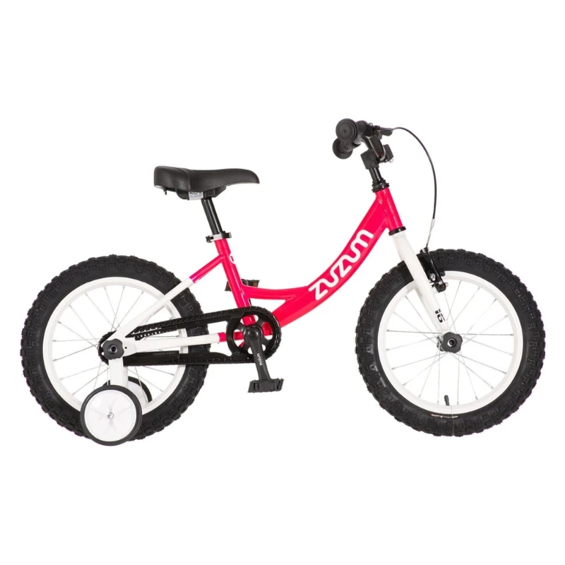 ZuZum 1 bicikl za decu 16" Neon Pink Bela, 5g+