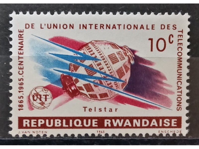 RWANDAISE 1965 - 100g. TELEKOMUNIKACIJE **