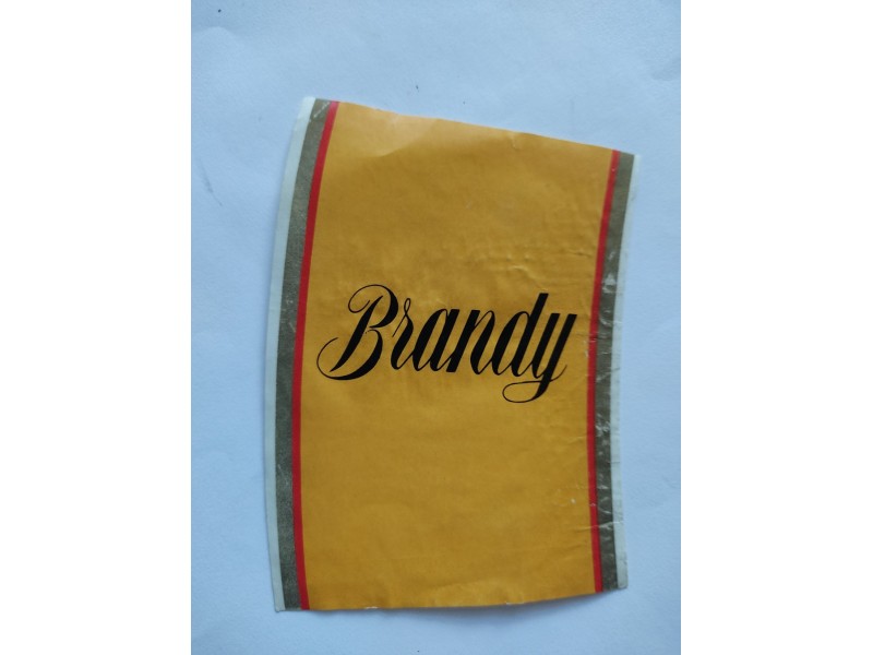 ETIKETA BRANDY MALA STARA