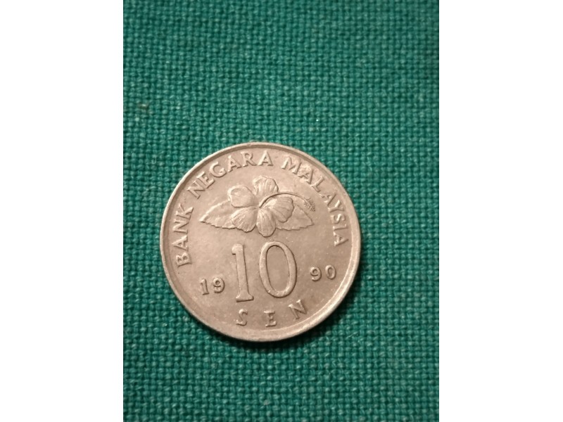 10 sen 1990 malezija