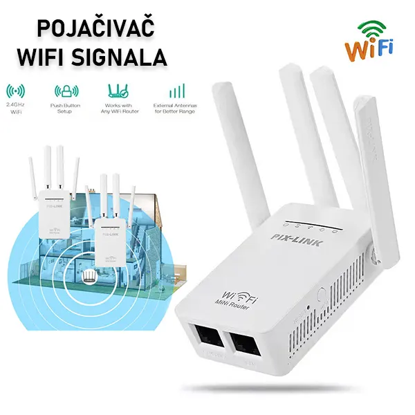 Wi-Fi ripiter pojačivač internet signala