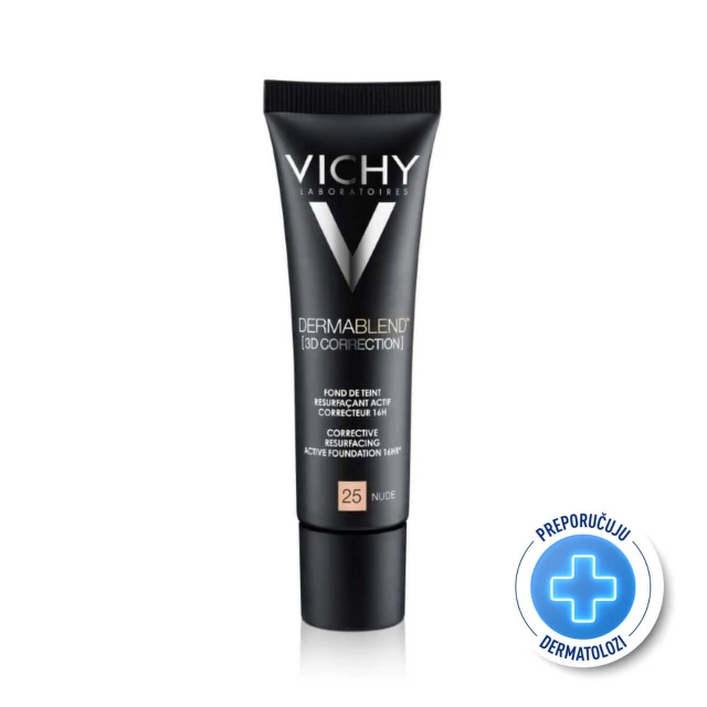 Vichy Dermablend 3D Korektivni puder za masnu kožu, 25 Nude