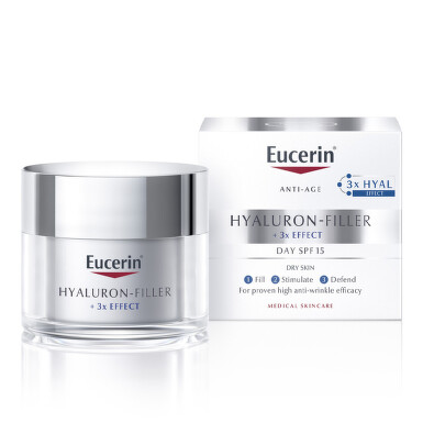 Eucerin Hyaluron-Filler Dnevna krema za suvu kožu SPF 15, 50 ml