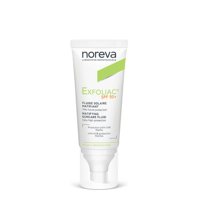 Noreva Exfoliac Matirajući Fluid Sun SPF 50+ 40 ml