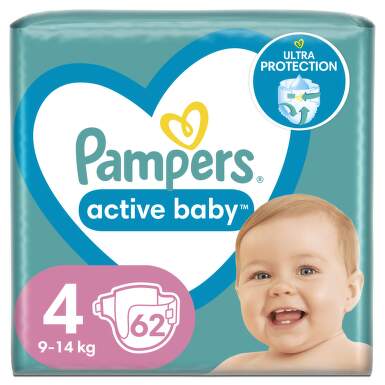 Pampers pelene active JPM 4 maxi 62 komada