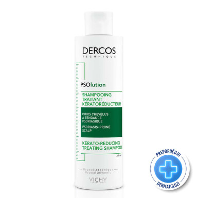 Vichy Dercos PSOlution Šampon za vlasište sklono psorijazi, 200 ml