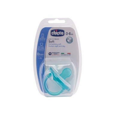 Chicco varalica Giotto Physio Soft Silikonska plava, do 6 meseci