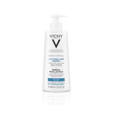 Vichy Pureté Thermale Micelarno mleko za suvu kožu, 400 ml