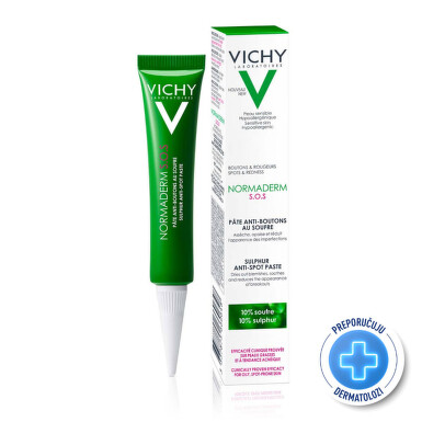 Vichy Normaderm sumporna pasta za masnu kožu, 20 ml