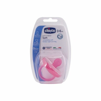 Chicco varalica Giotto Physio Soft Silikonska roze, do 6 meseci