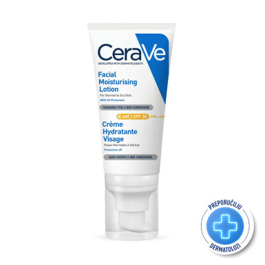 CeraVe Hidratantna nega za lice za normalnu do suvu kožu SPF30, 52 ml