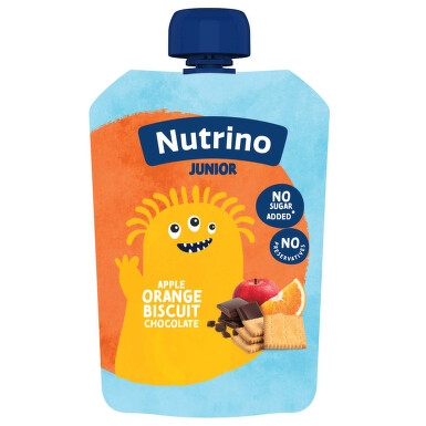 Nutrino junior pire Jabuka, pomorandža, keks i čokolada, 100 g