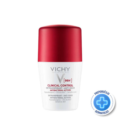 Vichy Deodorant Clinical Control Roll-on Dezodorans 96h, 50 ml