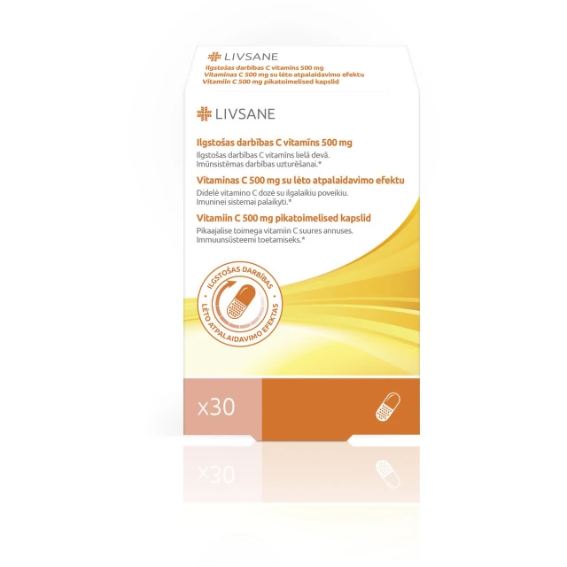 LIVSANE Vitamin C depo, 30 kapsula