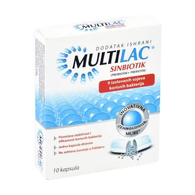 Multilac Sinbiotik, 10 kapsula