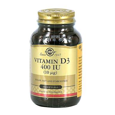 Solgar Vitamin D3 400 IJ 100 kapsula