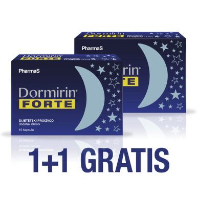 Dormirin Forte, 10 kapsula 1+1 Gratis