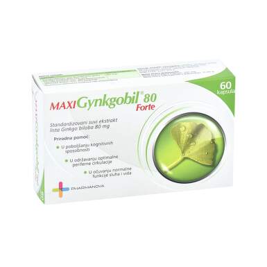 Gynkobil maxi forte 80 mg 60 kapsula