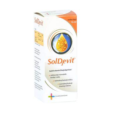 Soldevit vitamin D3 oralne kapi 10 ml