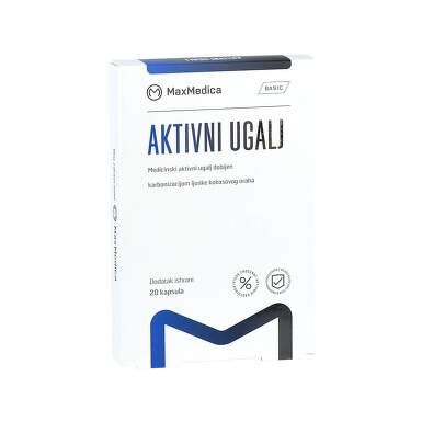 MaxMedica Aktivni ugalj 20 kapsula