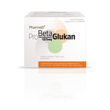 PharmaS Pro Beta Glukan 1275 mg, 30 kesica