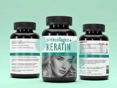 Super Collagen + Keratin, 60 kapsula