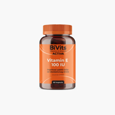 BiVits Activa Vitamin E 100 IU, 60 kapsula