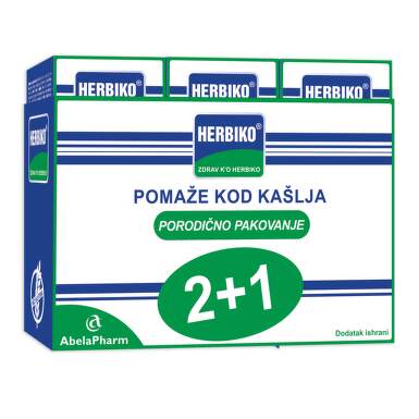 Herbiko® sirup za odrasle 250 ml, 2+1 GRATIS