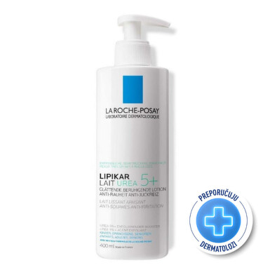 La Roche-Posay Lipikar Urea 5+ Umirujuće mleko za telo, 400 ml