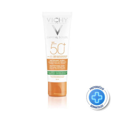 Vichy Capital Soleil Matirajuća krema 3u1 SPF 50+, 50 ml