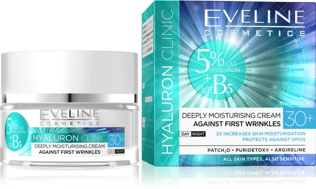 Eveline HYALURON CLINIC DAY & NIGHT CREAM 30+ 50ml