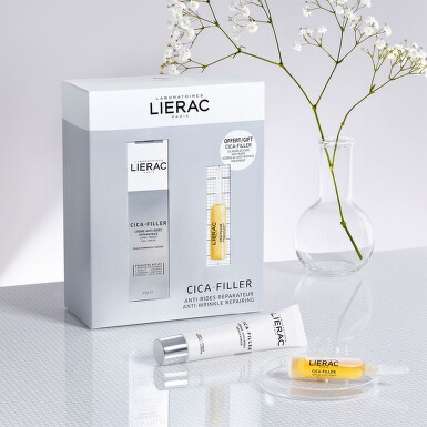 Lierac Cica Filler krema protiv bora 40 ml + Cica Filler serum 10 ml GRATIS