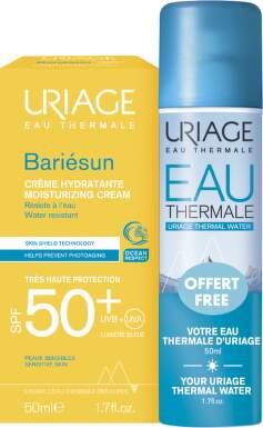 Uriage Bariesun SPF 50+ krema, 50 ml + Termalna voda, 50 ml GRATIS