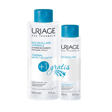 Uriage Micelarna voda plava, 500 ml + 250 ml GRATIS