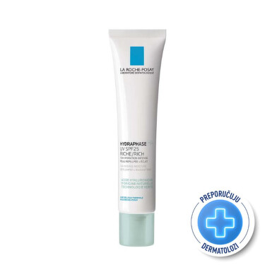 La Roche-Posay Hydraphase HA UV Rich SPF 25 za dehidriranu kožu bez sjaja, 40 ml