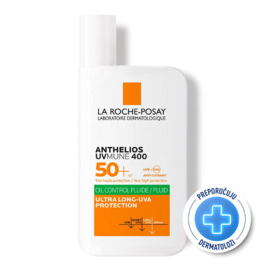 La Roche-Posay Anthelios UVMUNE 400 Oil Control Fluid za masnu kožu SPF 50+, 50 ml