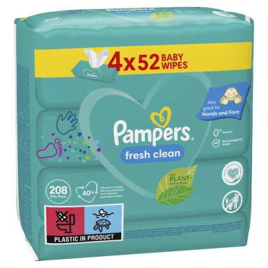 Pampers Fresh vlažne maramice 4x52 komada