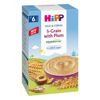 Hipp instant kašica pet žitarica i suve šljive 250 g