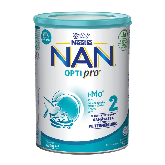 Nestlé NAN® Optipro 2, od 6 meseci do jedne godine, prelazno mleko za odоjčad , limenka, 400 g