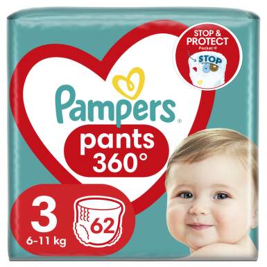 Pampers Pants pelene Midi 3 Jumbo pakovanje 6-11 kg, 62 komada