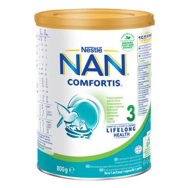 Nestlé NAN® Comfortis 3, od 1. do 2. godine, mleko za malu decu, limenka, 800 g